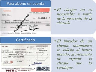 EL CHEQUE | PPTX
