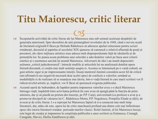 Titu maiorescu | PPTX