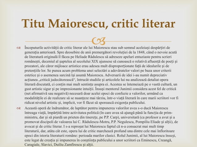 Titu maiorescu | PPT