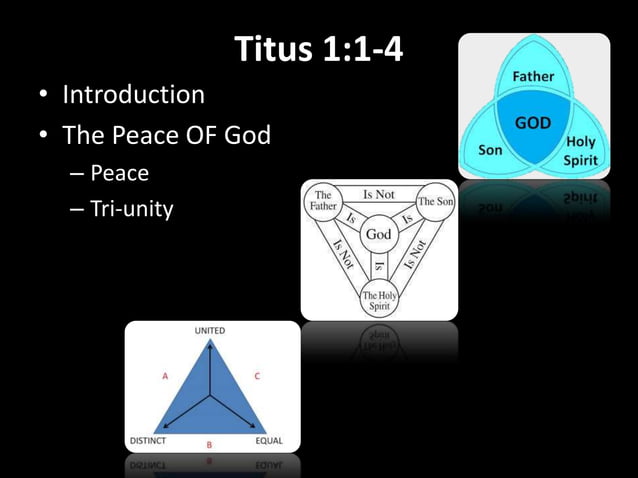 Titus 1 vv 1 4 part 4 peace | PPT