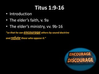 Titus 1 vv 9 -16 | PPT