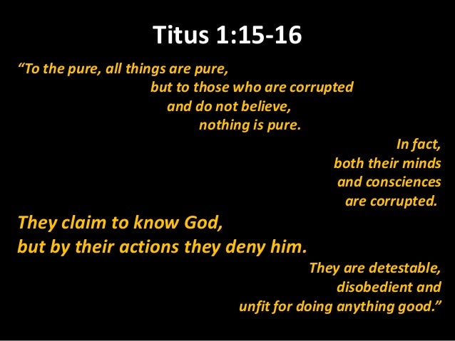 Titus 1 vv 9 -16