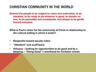 Titus Chapter Three | PPTX