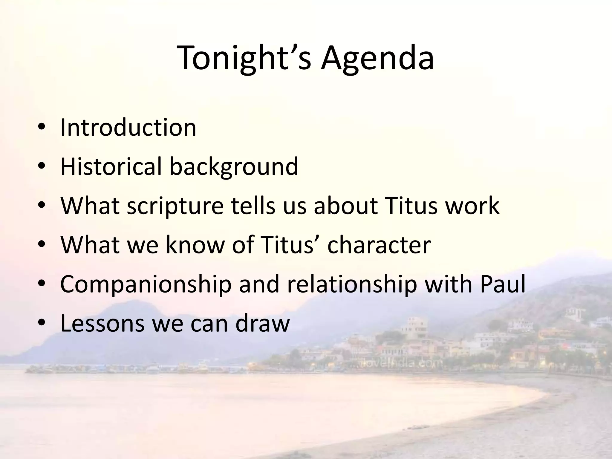 Titus Bible Class | PPTX