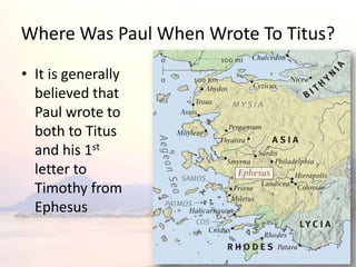 Titus Bible Class | PPTX