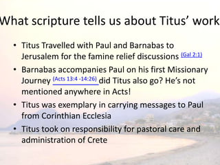 Titus Bible Class | PPTX