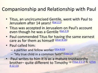 Titus Bible Class | PPTX