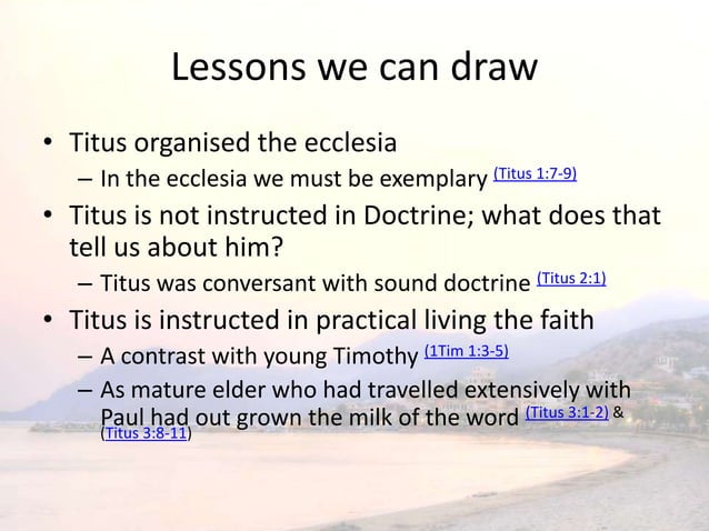 Titus Bible Class | PPTX