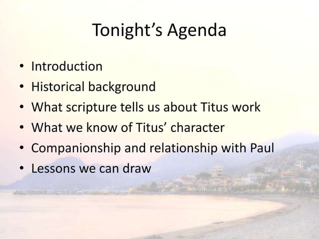 Titus Bible Class | PPTX