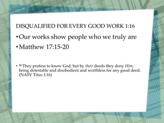 Titus good works | PPTX