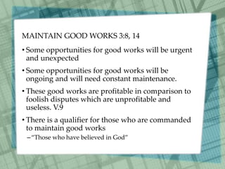 Titus good works | PPTX