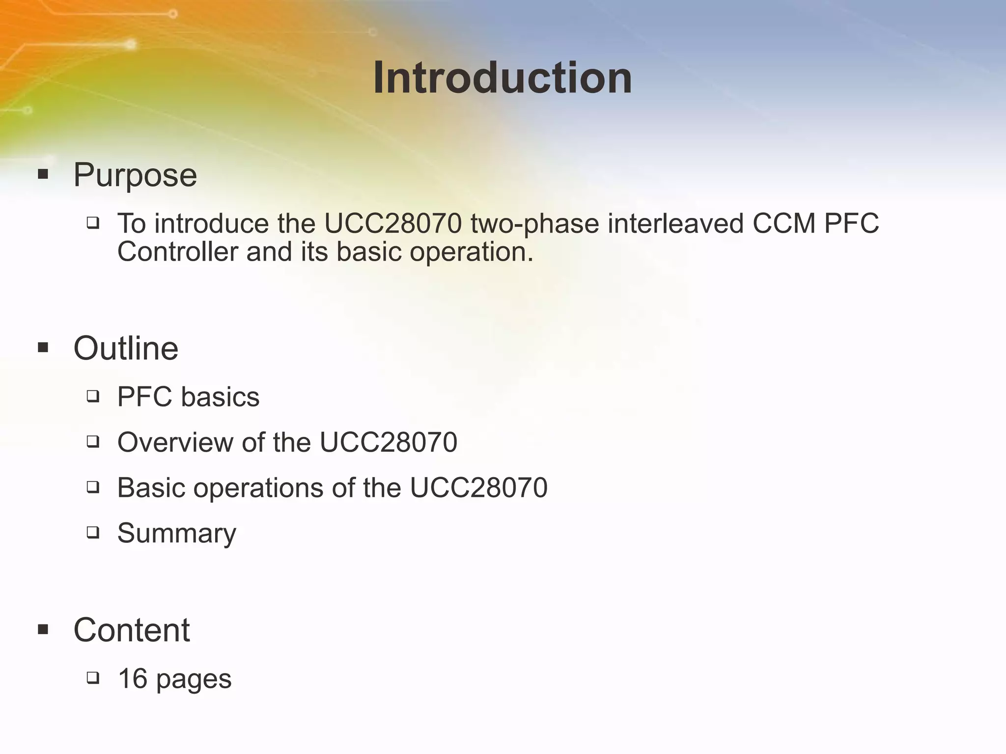 Two-Phase Interleaved CCM PFC Controller | PPT