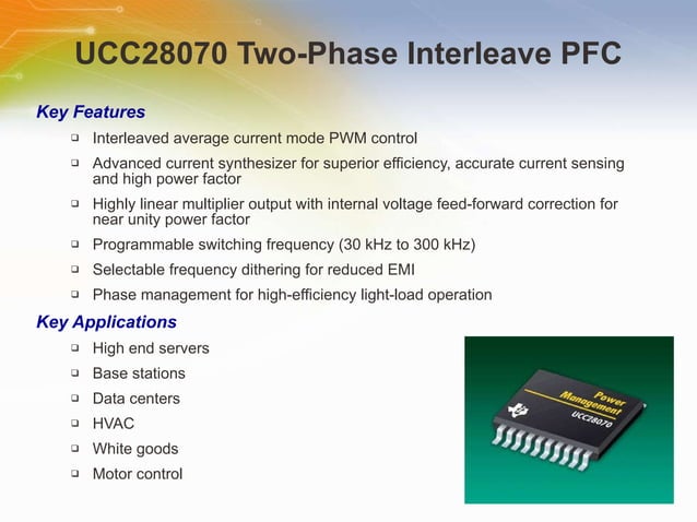 Two-Phase Interleaved CCM PFC Controller | PPT
