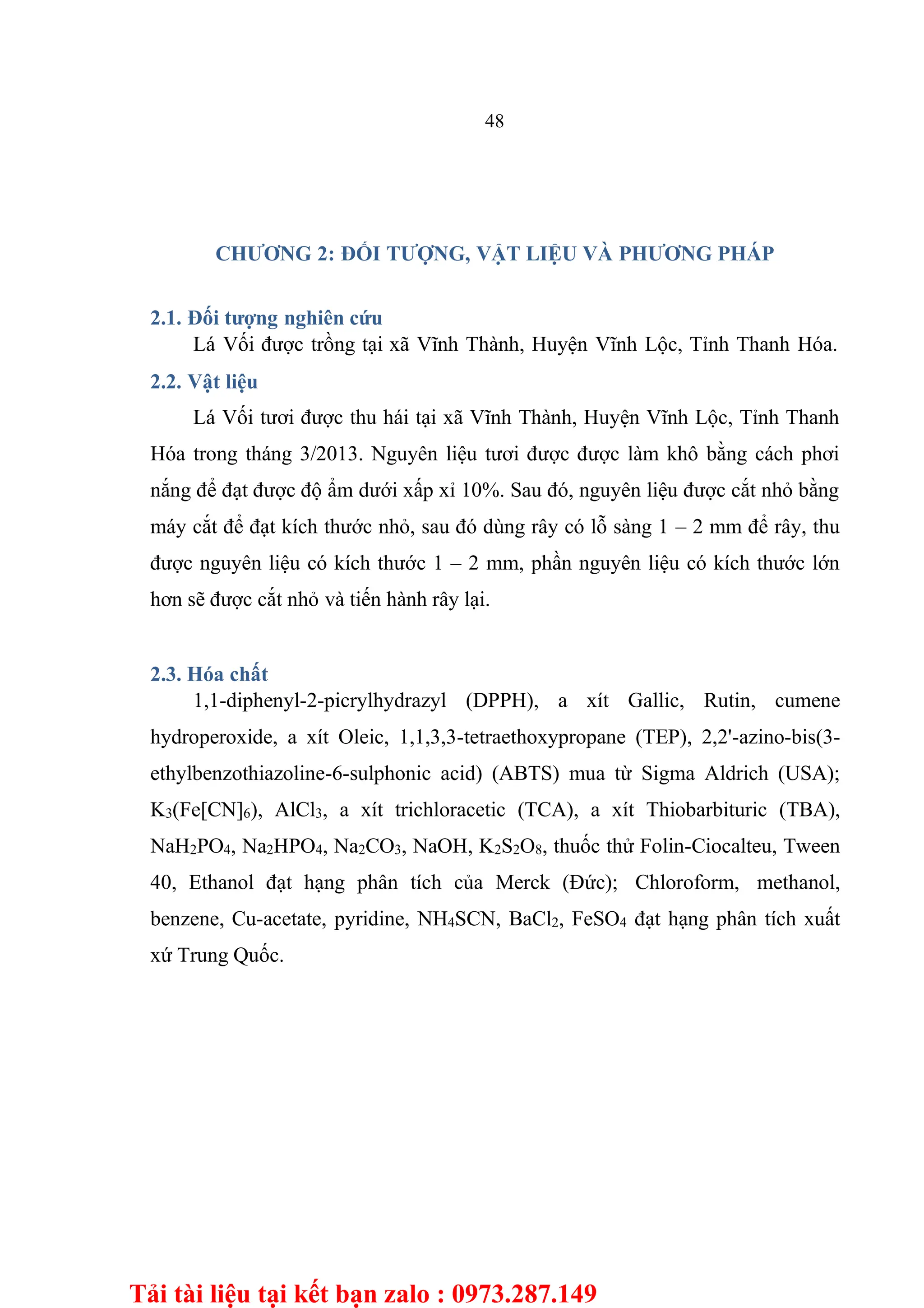 Tối ưu hóa điều kiện chiết polyphenol từ lá vối (cleistocalyxoperculatus) và đánh giá hoạt tính ...