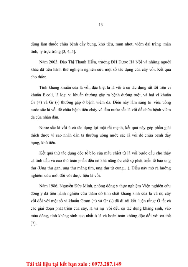 Tối ưu hóa điều kiện chiết polyphenol từ lá vối (cleistocalyxoperculatus) và đánh giá hoạt tính ...