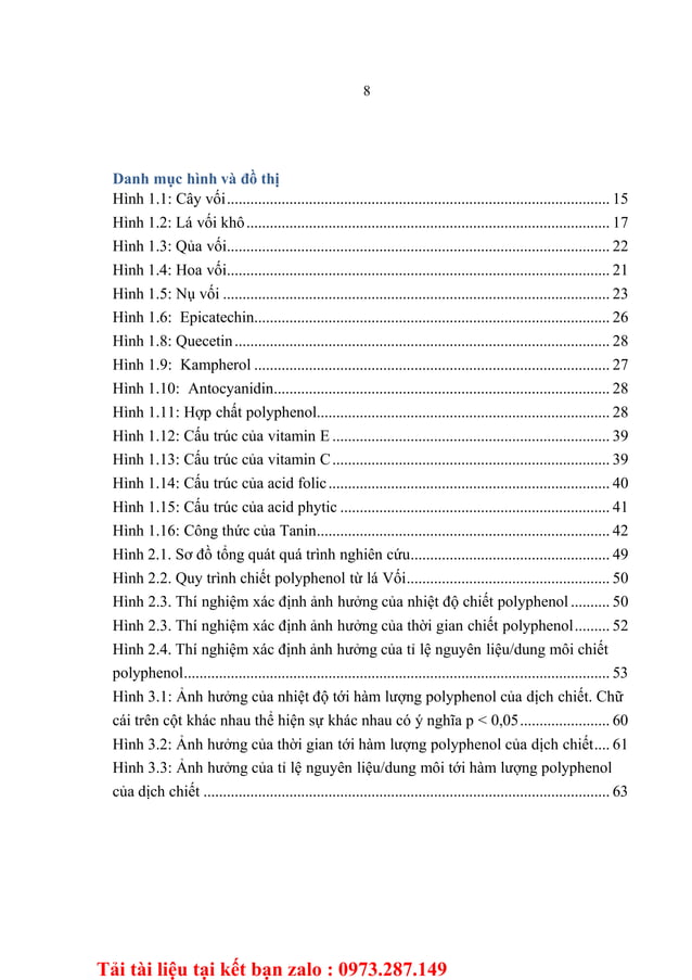 Tối ưu hóa điều kiện chiết polyphenol từ lá vối (cleistocalyxoperculatus) và đánh giá hoạt tính ...