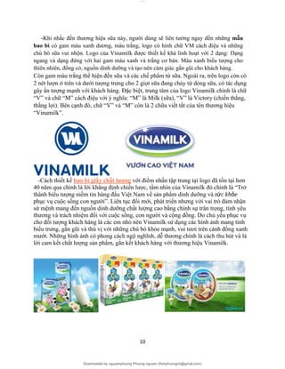 Tiểu luận - Phân tích hỗn hợp marketing của Vinamilk.doc