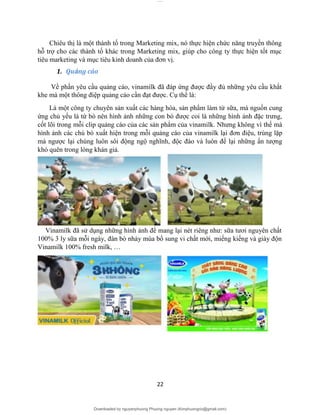 Tiểu luận - Phân tích hỗn hợp marketing của Vinamilk.doc