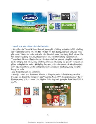 Tiểu luận - Phân tích hỗn hợp marketing của Vinamilk.doc