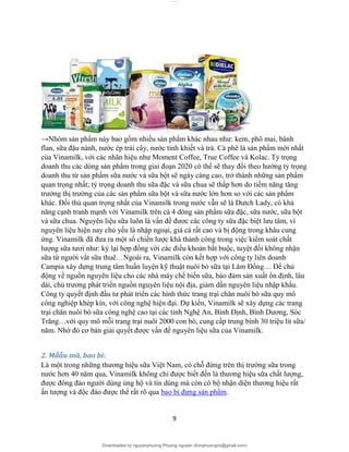 Tiểu luận - Phân tích hỗn hợp marketing của Vinamilk.doc