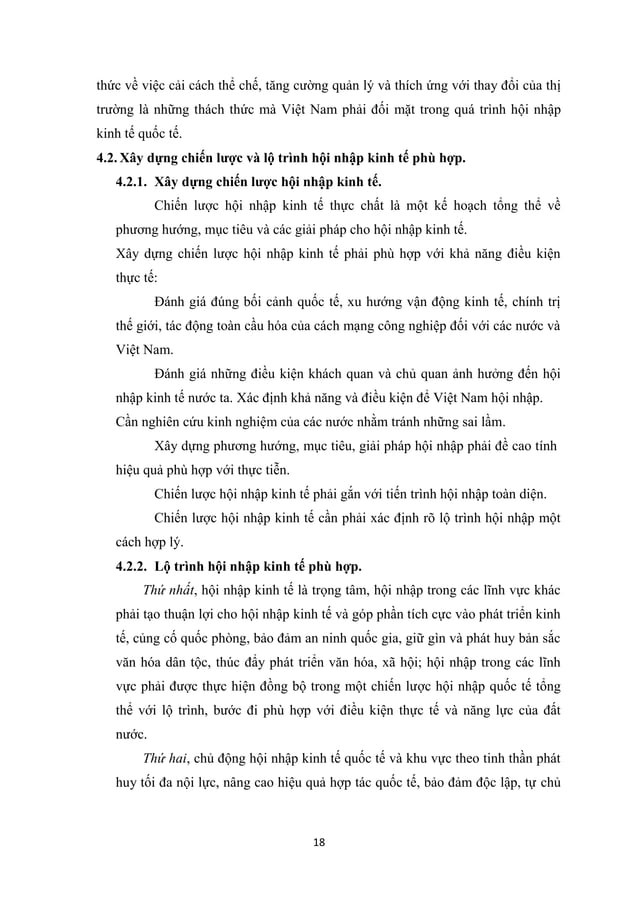 Tiểu luận- Vấn đề hội nhập kinh tế quốc tế ở Việt Nam.docx