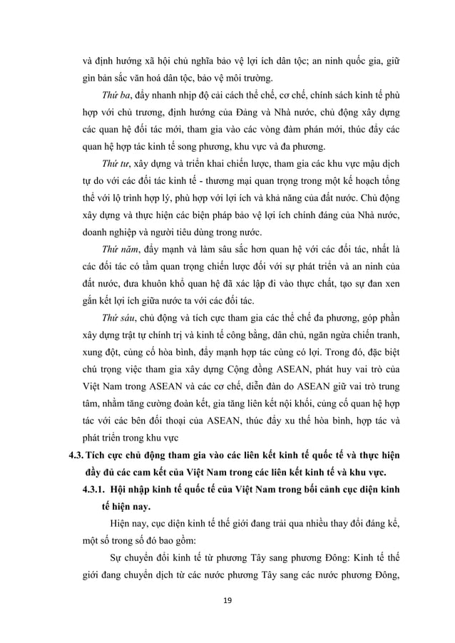 Tiểu luận- Vấn đề hội nhập kinh tế quốc tế ở Việt Nam.docx