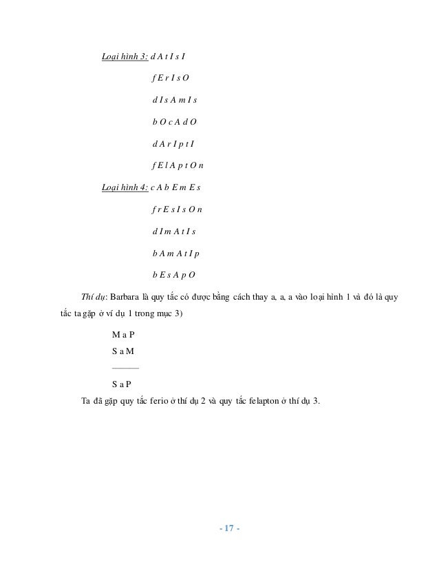 Tiểu Luận Cấu Trúc, Loại Hình Và Các Quy Tắc Của Tam Đoạn Luận Đơn | DOCX