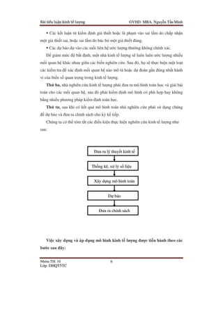 Tiểu luận kinh tế lượng luận văn, đồ án, đề tài tốt nghiệp | PDF