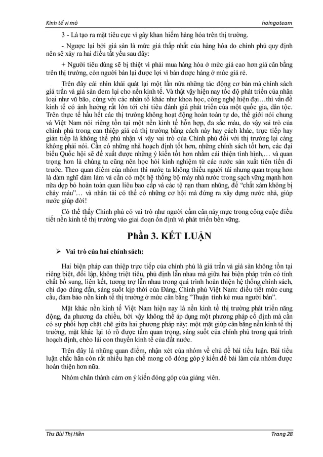 Tiểu luận kinh tế vi mô cung cầu của lúa gạo và chính sách giá của chính phủ | DOCX