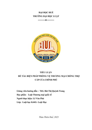 Tiểu luận luật | PDF