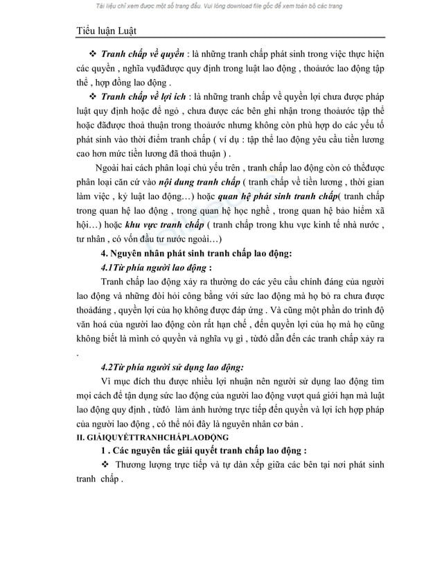 Tiểu luận luật. | PDF