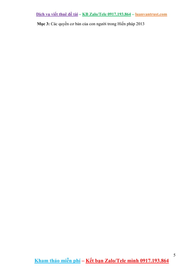Tiểu Luận Môn Luật Hiến Pháp Việt Nam Hiến Pháp Đạo Luật Bảo Vệ Các Quyền Cơ Bản Của Con Người.docx