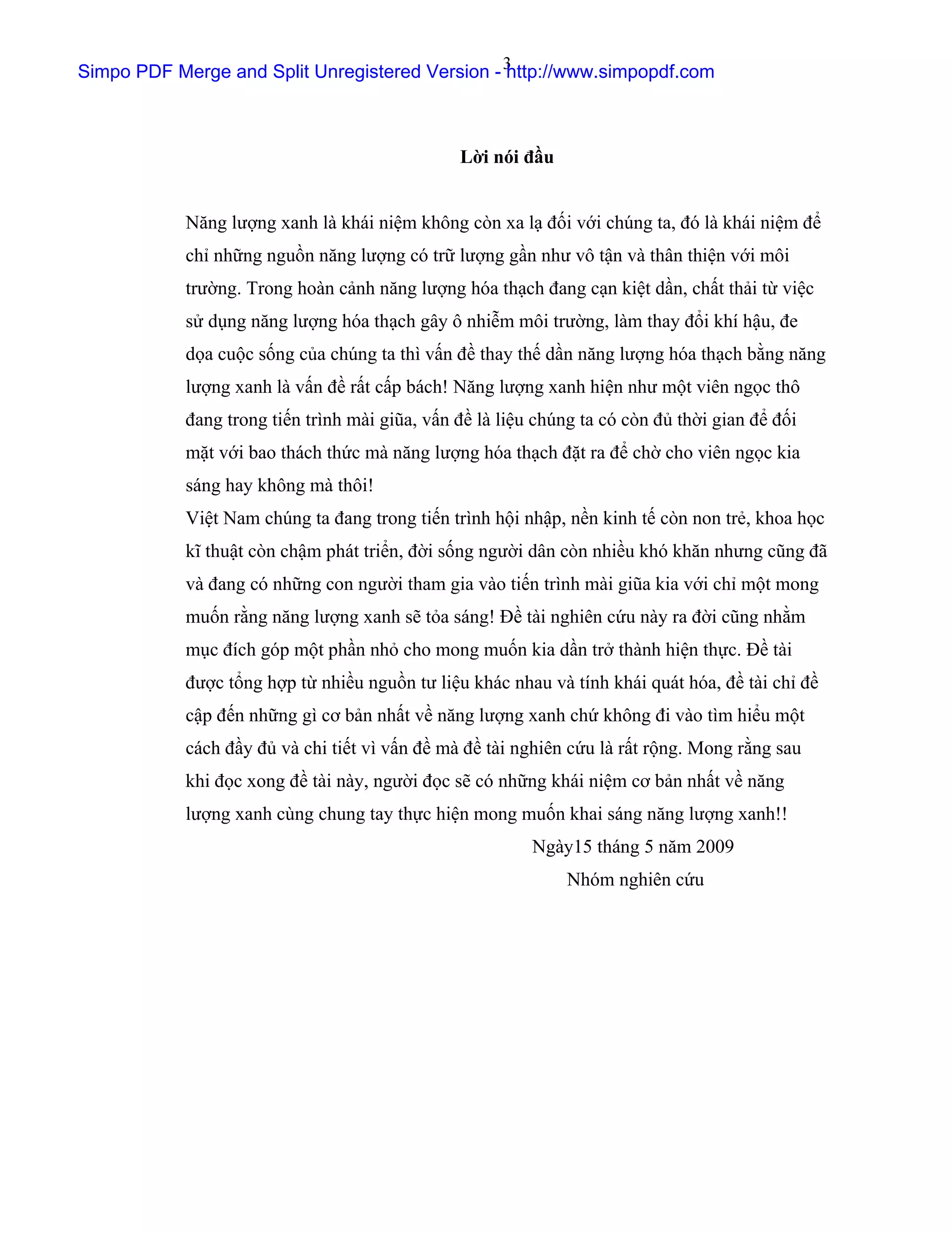 Tiểu luận môn Phương pháp nghiên cứu khoa học Năng lượng xanh - Trường ...