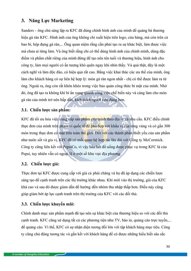 Tiểu luận môn quản trị học phân tích quản trị tại kfc | PDF