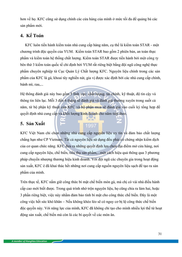 Tiểu luận môn quản trị học phân tích quản trị tại kfc | PDF
