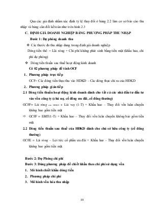 Tiểu Luận Định Giá Công Ty Cổ Phần Xi Măng Hà Tiên | PDF