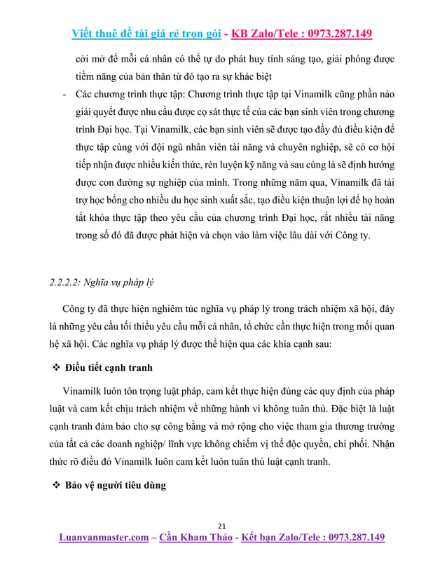 Tiểu luận Đạo đức kinh doanh của Công ty cổ phần Sữa Việt Nam – Vinamilk.docx