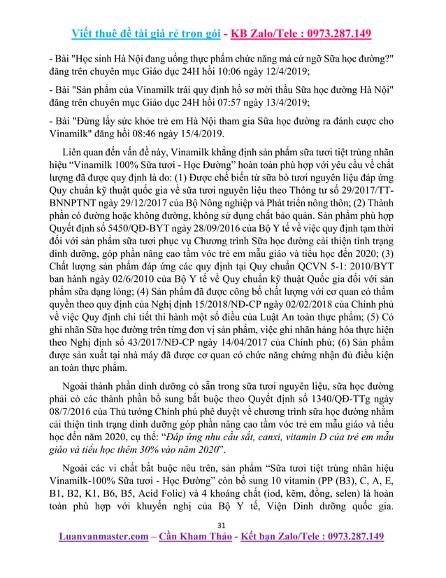 Tiểu luận Đạo đức kinh doanh của Công ty cổ phần Sữa Việt Nam – Vinamilk.docx