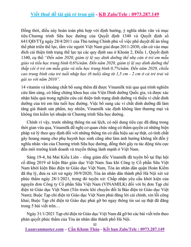 Tiểu luận Đạo đức kinh doanh của Công ty cổ phần Sữa Việt Nam – Vinamilk.docx