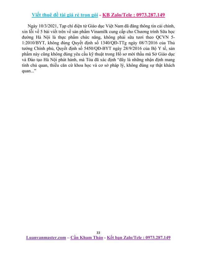 Tiểu luận Đạo đức kinh doanh của Công ty cổ phần Sữa Việt Nam – Vinamilk.docx