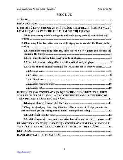 Tiểu luận quản lý nhà nước về kinh tế | PDF