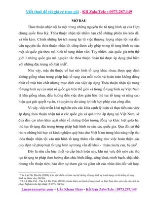 Tiểu Luận Thỏa Thuận Nhận Tội Trong Tố Tụng Hình Sự, 9 Điểm.docx