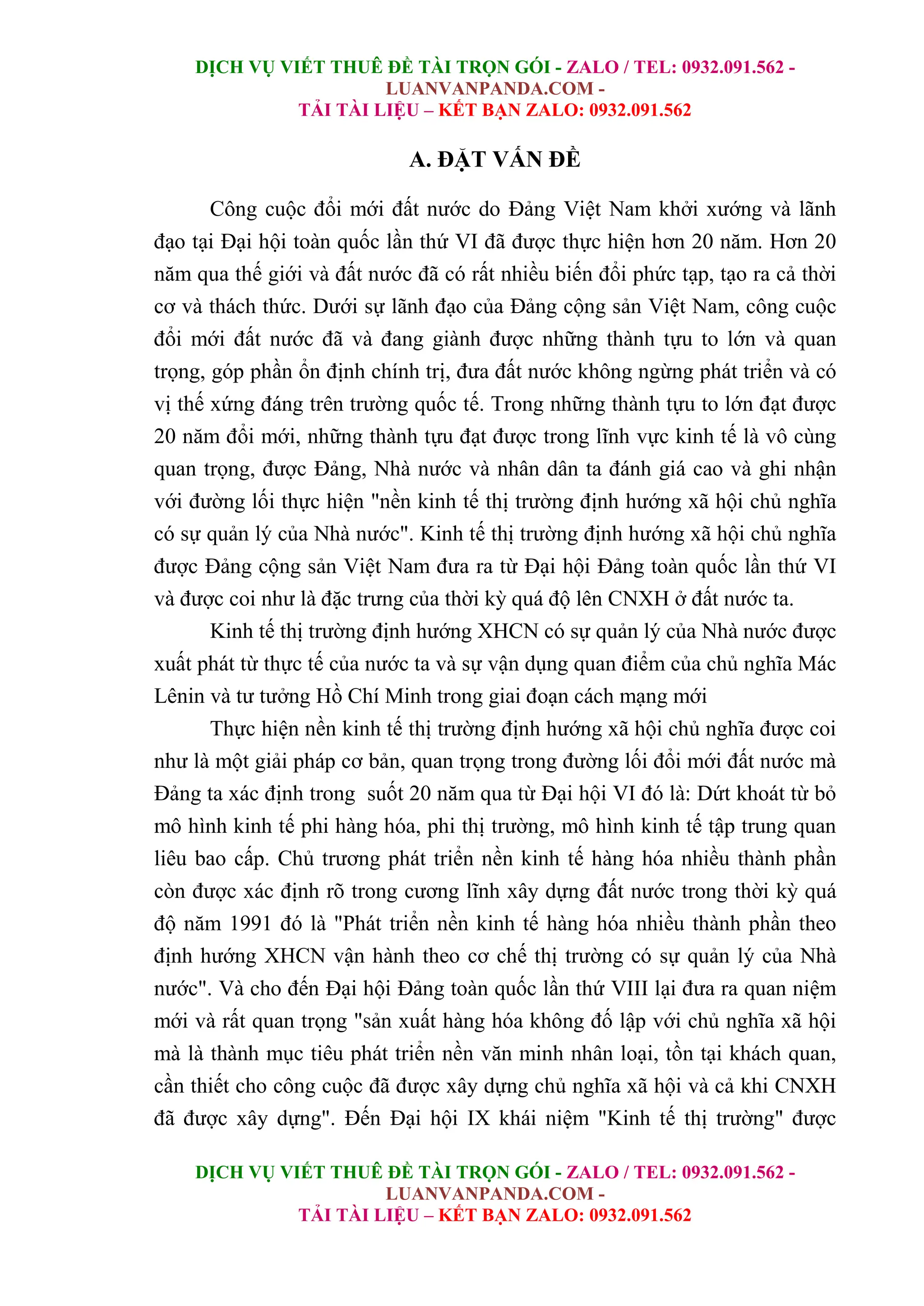 Tiểu Luận Triết Về Kinh Tế Thị Trường Định Hướng XHCN.docx