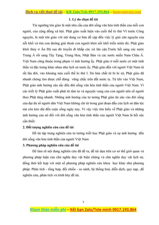 Tiểu luận Tư tưởng cốt lõi của triết học phật giáo và sự ảnh hưởng đến đời sống xã hội Việt Nam.doc