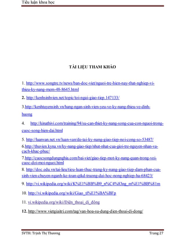 Tiểu Luận Văn Hóa Giao Tiếp Điện Thoại Di Động Của Sinh Viên | PDF | Free Download