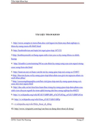 Tiểu Luận Văn Hóa Giao Tiếp Điện Thoại Di Động Của Sinh Viên Ngành Quản ...