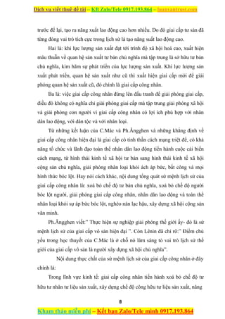 Tiểu luận về sứ mệnh lịch sử của giai cấp công nhân.doc