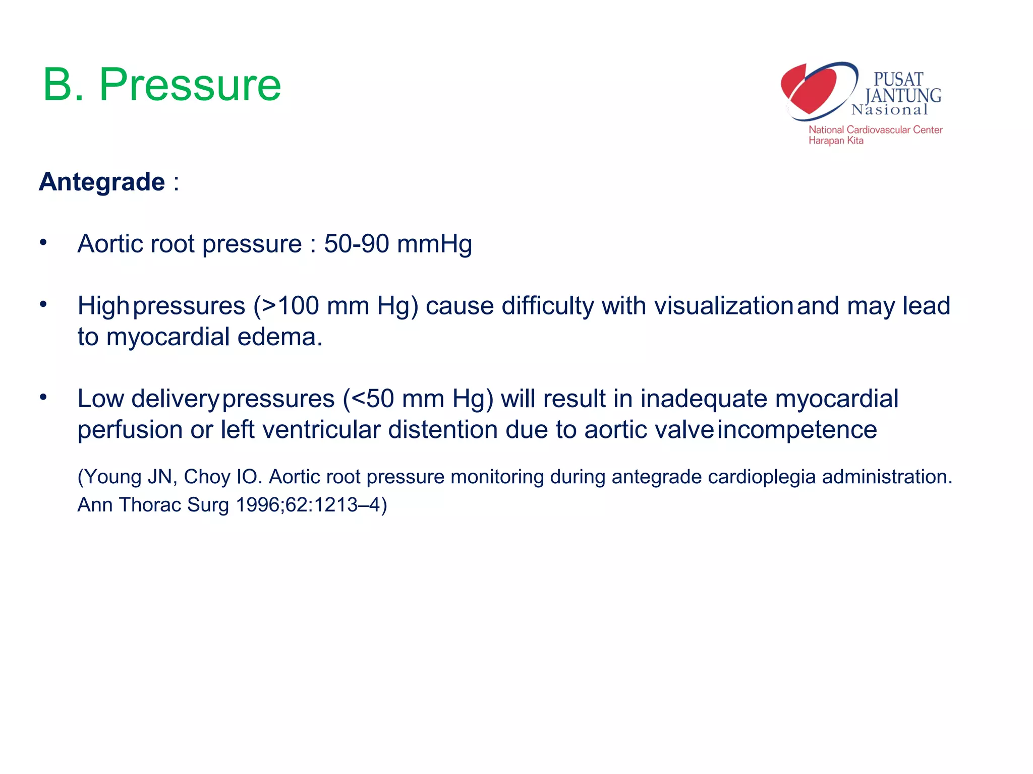 cardioplegia delivery management, perfusion safety | PPT