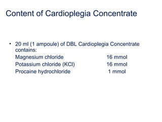 cardioplegia delivery management, perfusion safety | PPT