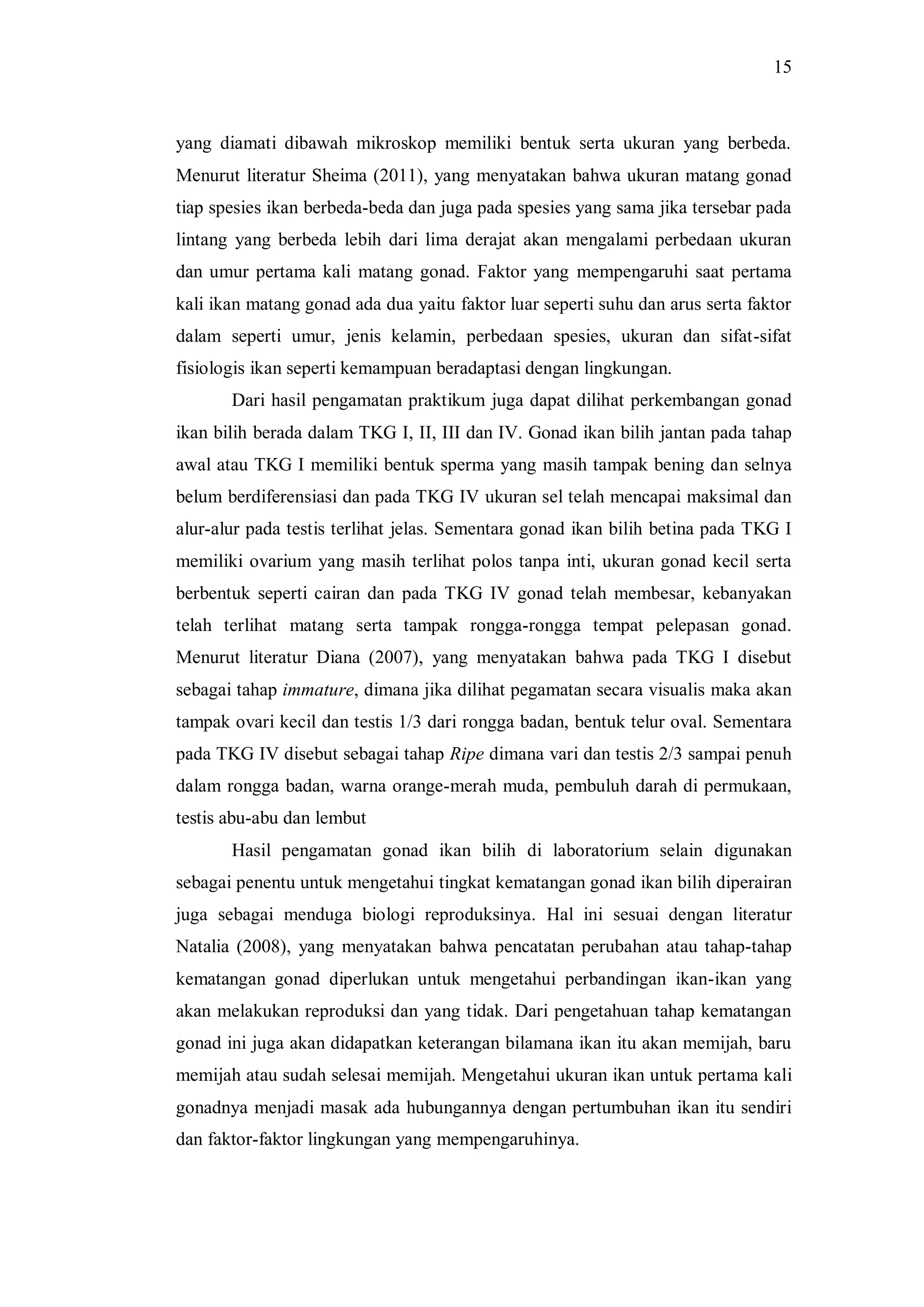 PENGAMATAN HISTOLOGI GONAD IKAN BILIH (Mystacoleucus padangensis) | PDF